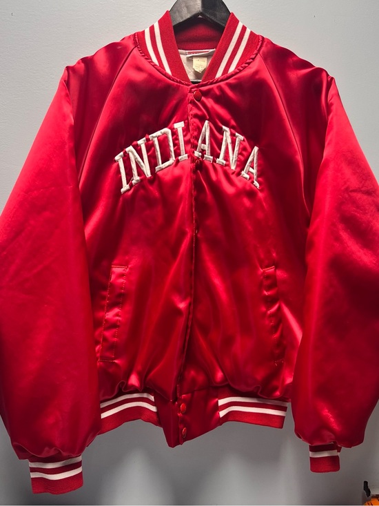 Jack by BB Dakota | Jackets & Coats | Vtg Red Satin Indiana University ...